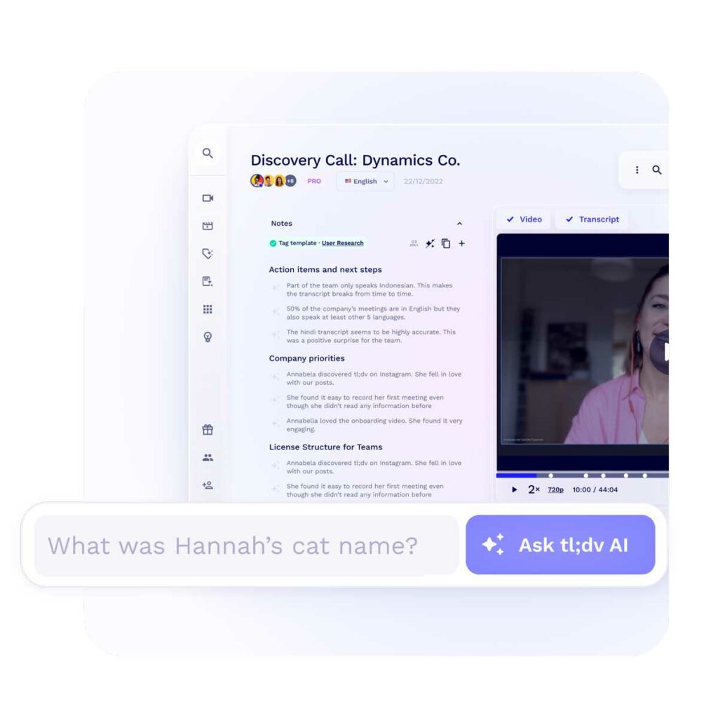 Conversational Intelligence: More Value from Your Meetings - tl;dv